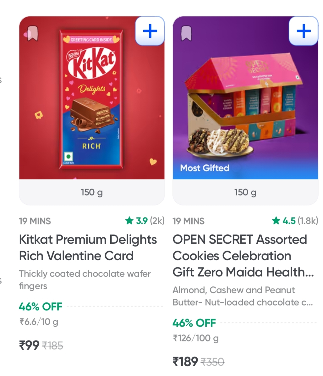Instamart - Valentine Day Special Chocolates Discount at 40% and Above ...
