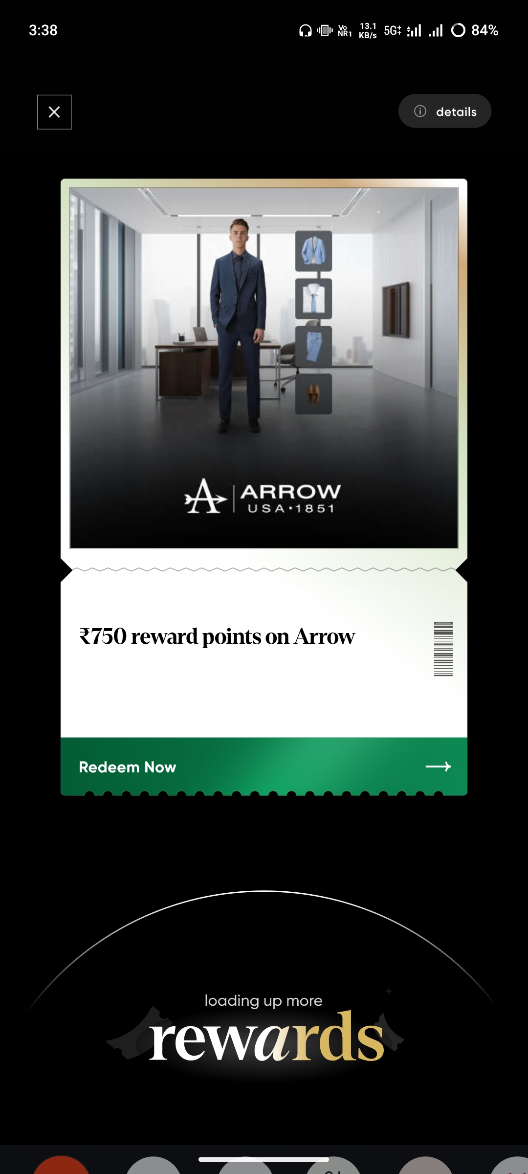 Get Rs.850 Worth Of Point On Arrow Clothing (100% redeemable Offline ...