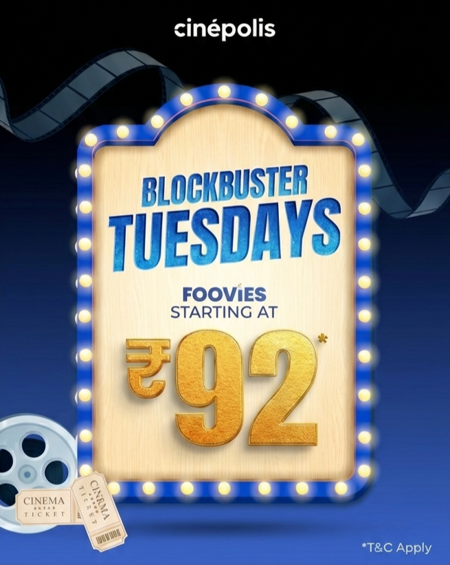 Blockbuster Tuesdays : Movie Tickets Starting From 92Rs/149Rs (17th ...