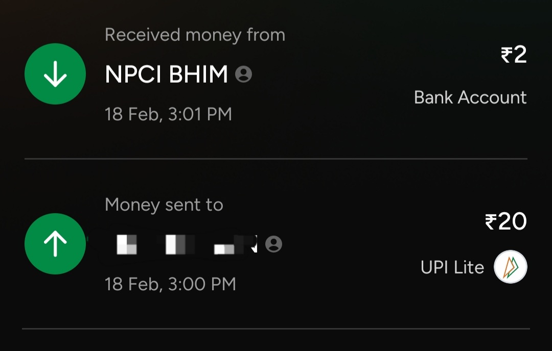 Bhim : Make 1 UPI Transaction P2P of 20Rs and Get upto 20Rs cashback ...