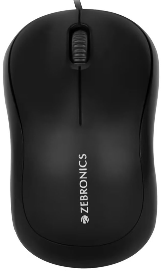 ZEBRONICS Zeb-Comfort Wired USB Mouse, 3-Button, 1000 DPI Optical ...