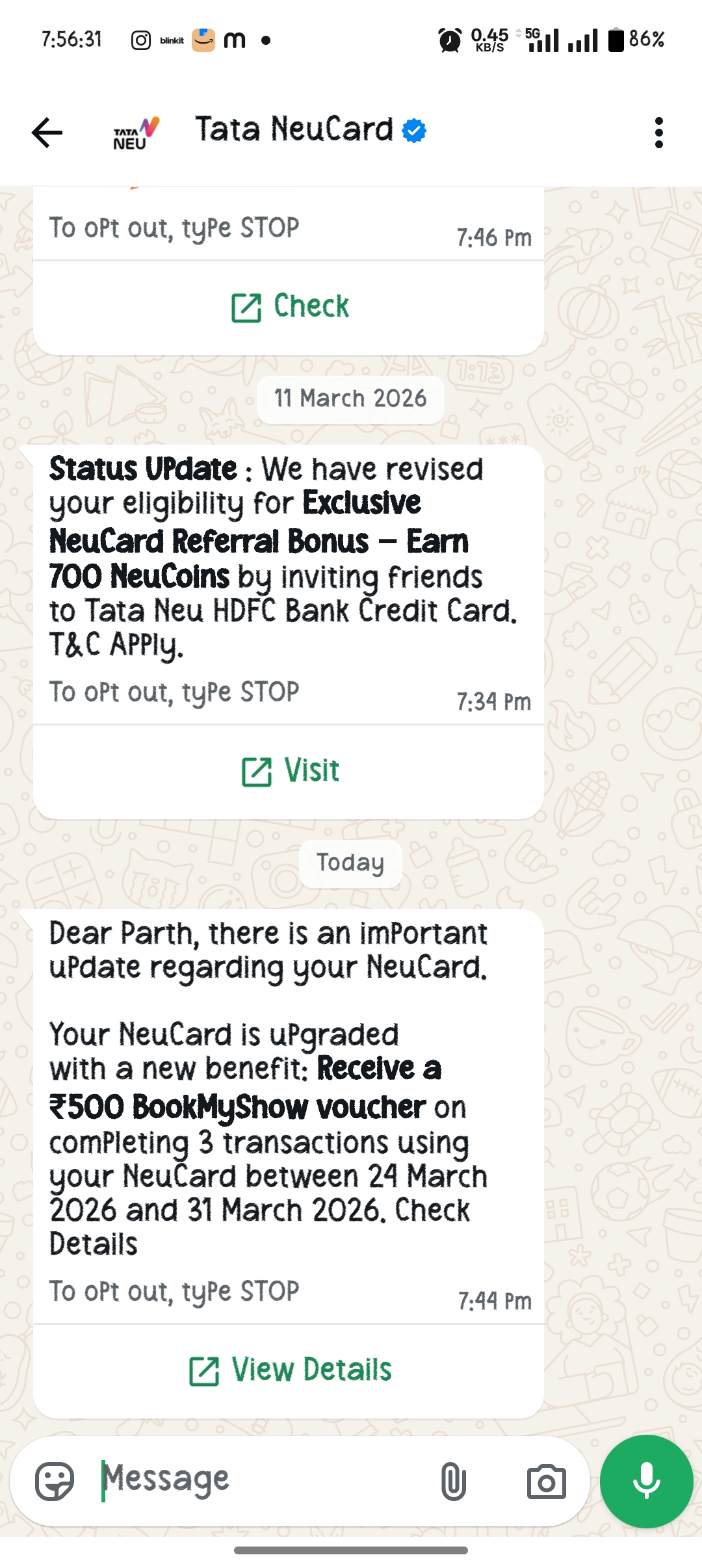 Tata Neu HDFC NeuCard Offer: Get ₹500 BookMyShow Voucher on 3 ...