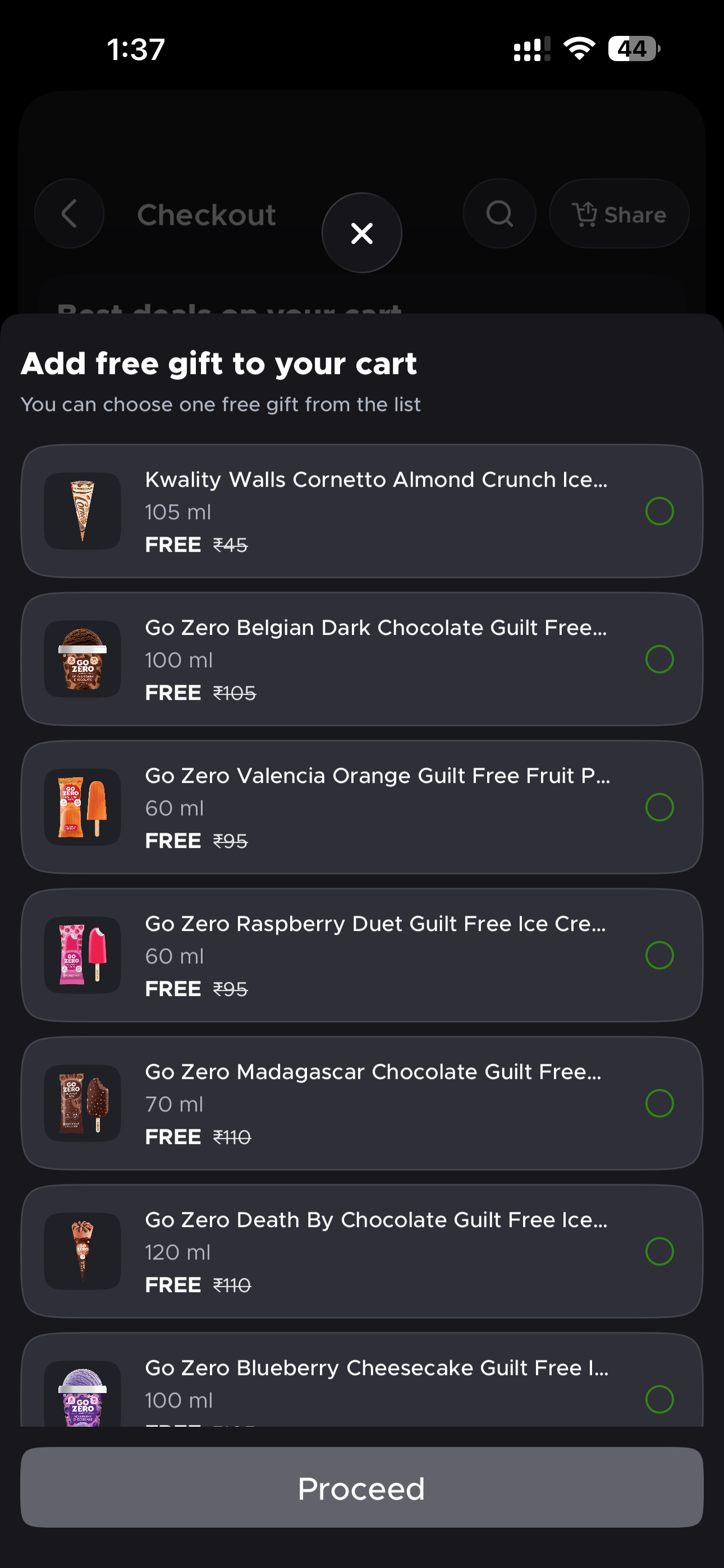 Blinkit Free Ice Cream on Mosturizer | Desidime