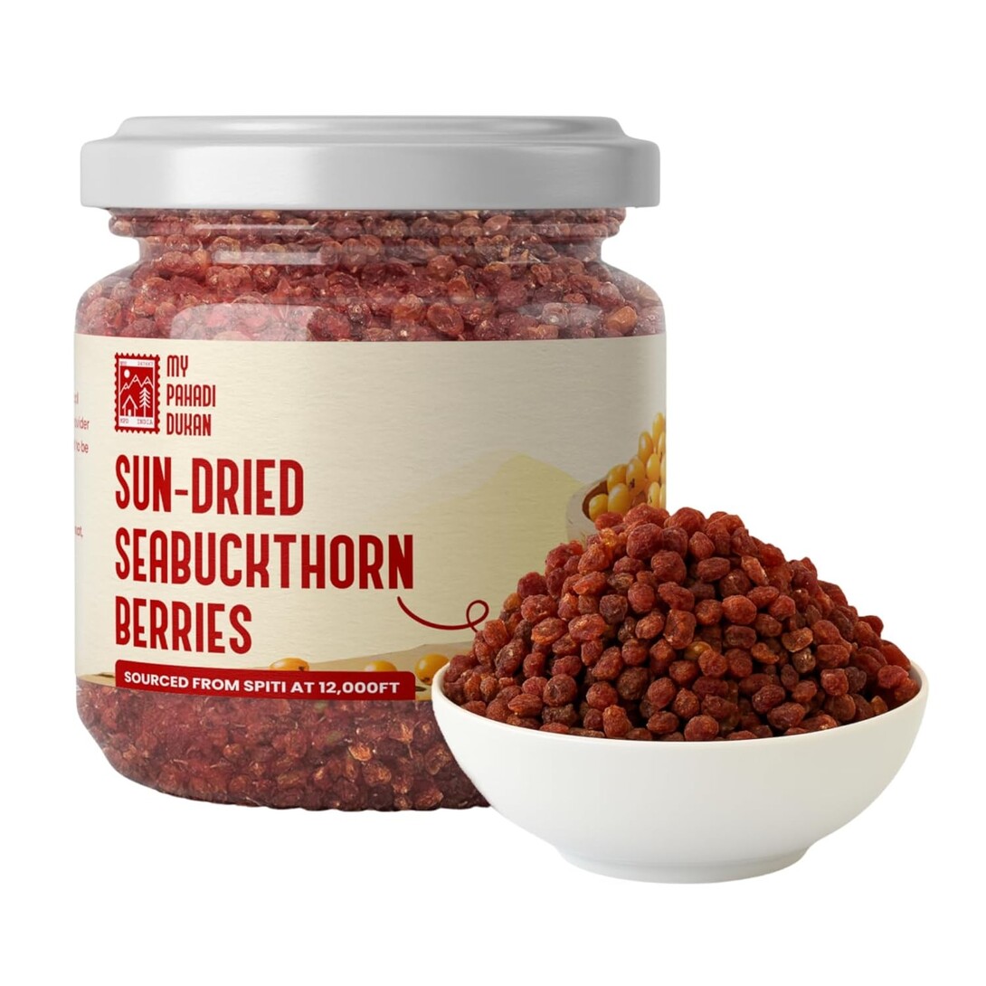 My Pahadi Dukan Himalayan Sea Buckthorn Berries 80g, Sun-Dried Wild ...