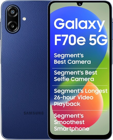 Samsung Galaxy F70e 5G (Spotlight Blue, 128 GB) (4 GB RAM) | Desidime