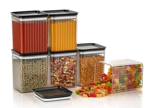 Xiran Airtight Kitchen Storage Box, Plastic Containers for Kitchen ...