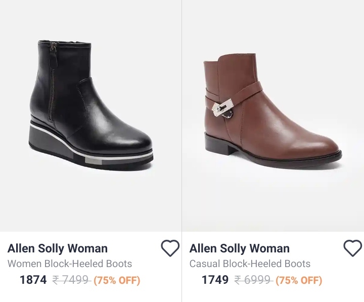 Myntra: Allen Solly Woman Shoes | Upto 75% OFF | Desidime