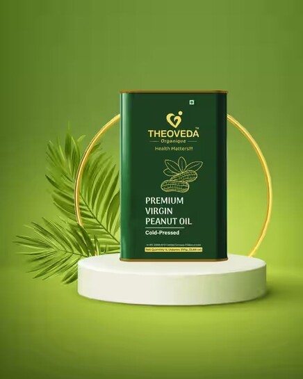 Zepto - Theoveda Premium Virgin Peanut Oil 1L(location specific) | Desidime
