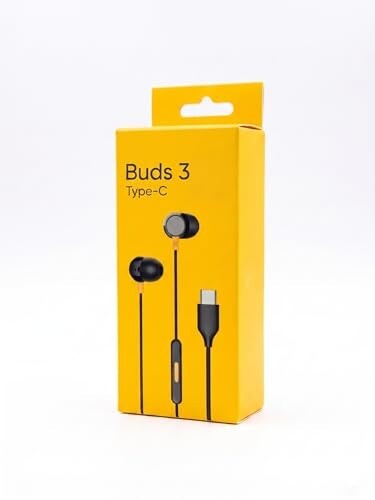 Real me Buds 3 Type-C Wired Earphones - Heavy Bass In-Ear Headphones ...
