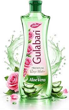 Dabur Gulabari Premium Rose Water with Aloe Vera - 400 ml | Desidime