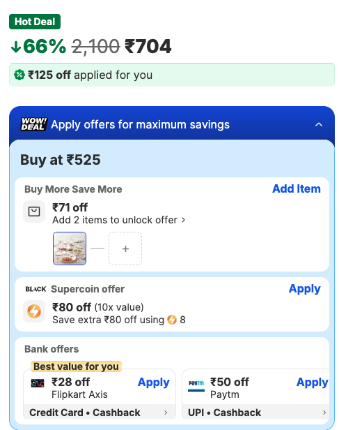 Larah by Borosil dinner sets up to 70 % off ,Extra supercoin offer ...