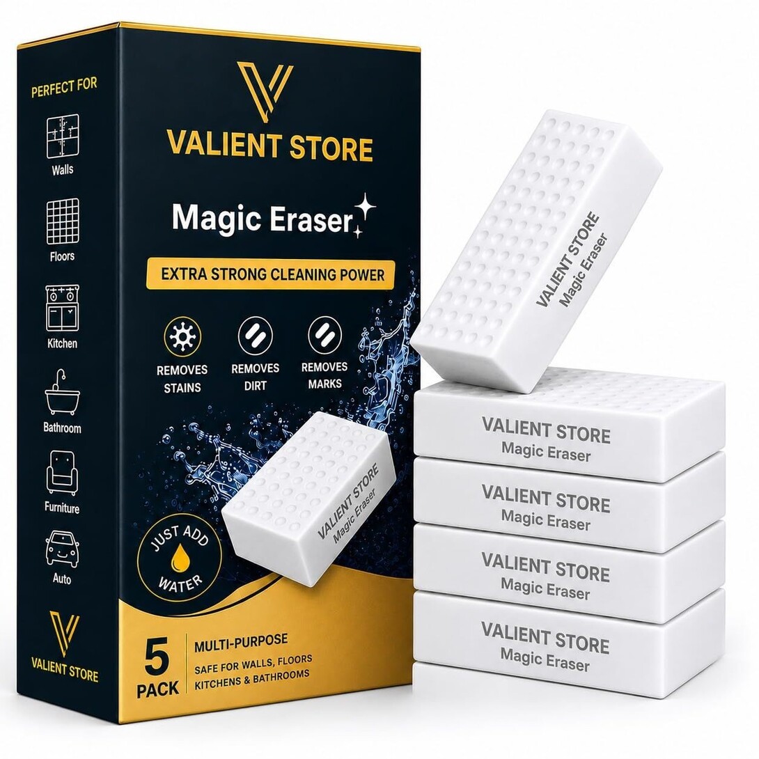 Magic Eraser Cleaning Sponge for Walls, Kitchen & Bathroom | Desidime