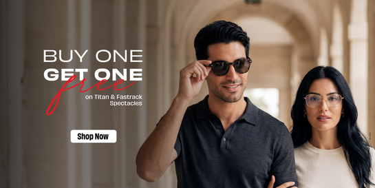 Buy One Get One Free on Titan and Fastrack Spectacles | Desidime