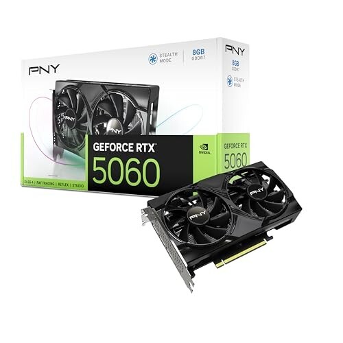 PNY GEFORCE RTX™ 5060 8GB Dual Fan DLSS 4 Gaming Graphics Card ...