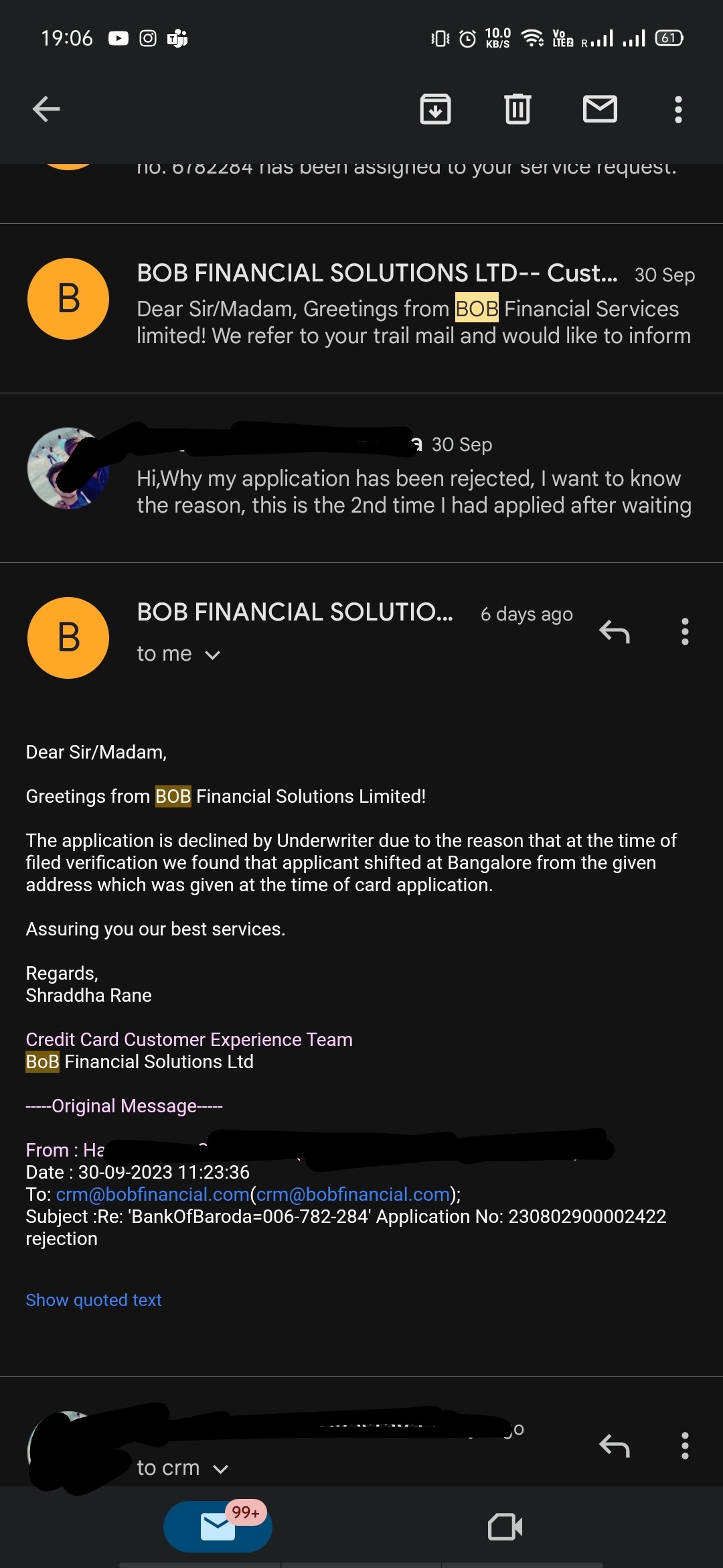 Frustrated with BOB card application experience. | TechnoFino - #1 ...