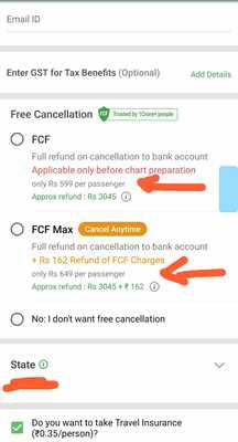 train ticket cancellation charges | DesiDime