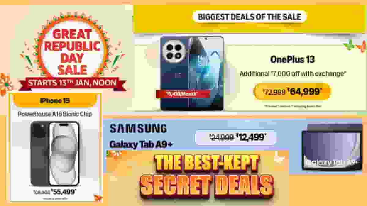 Amazon Republic Sale 2025 Live! iPhone 15, S29 FE Tab at ₹22,999 | DesiDime