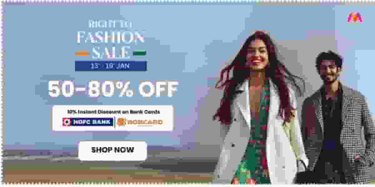 Myntra Right to Fashion Sale 2025 Offers : 50%-90% off + 10% OFF on Cards