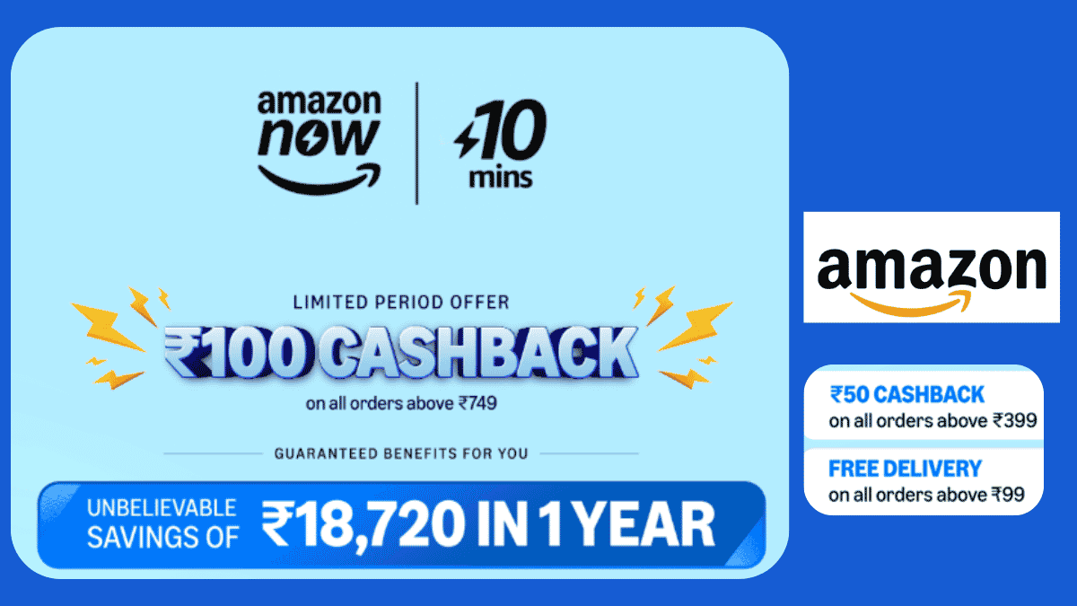 Amazon 10-minutes Delivery Launched! Free Delivery & ₹100 Cashback ...