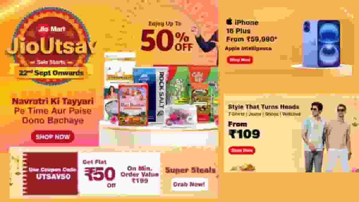 Jio Utsav Sale 2025 starts 22nd Sept! Coupon Code, Offers and Deals | DesiDime