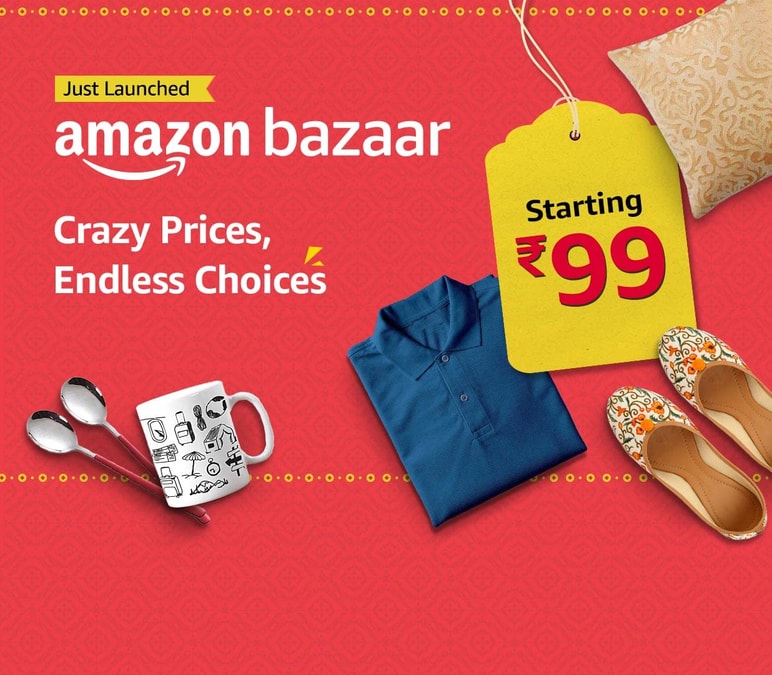 Amazon Bazaar launched: Low Priced Shopping from ₹100-₹600! | DesiDime