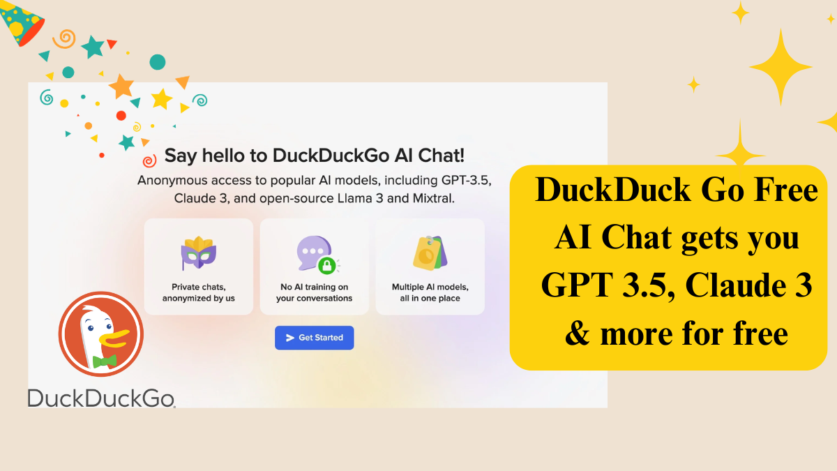 DuckDuck Go Free AI Chat gets you GPT 3.5, Claude 3 & more for free ...