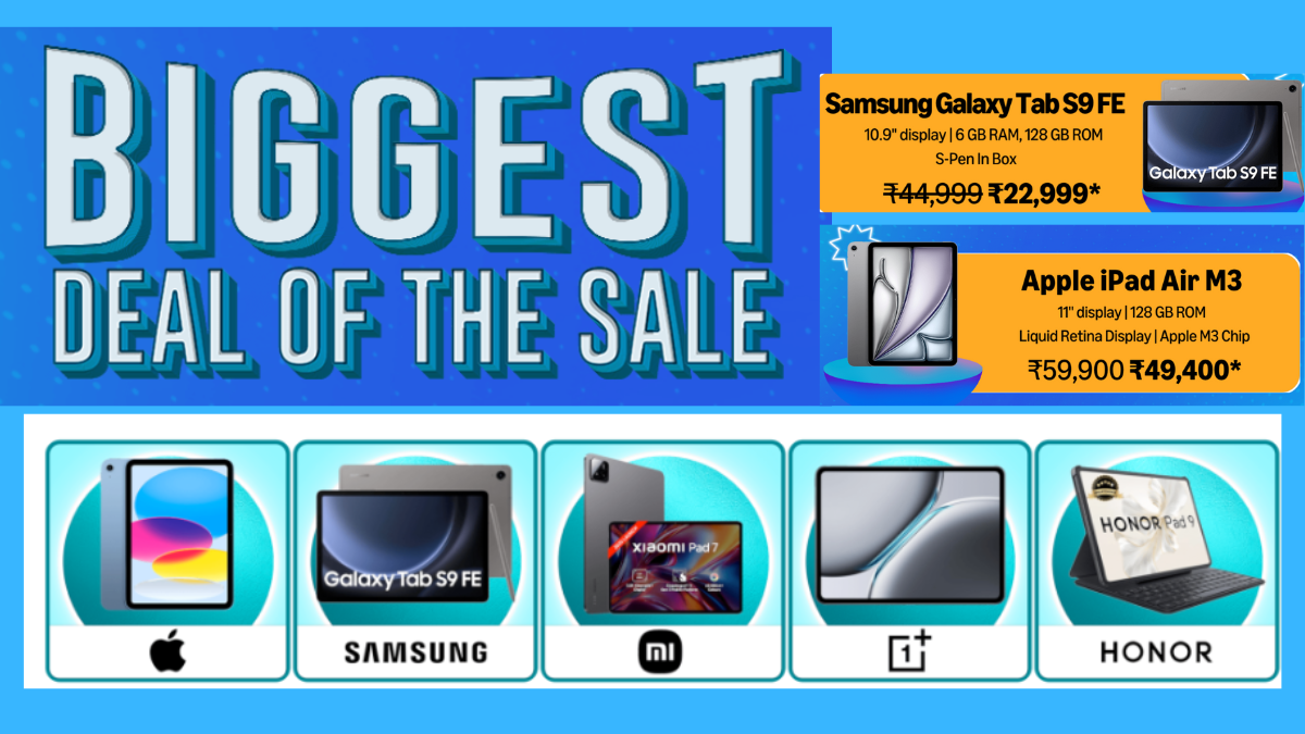 Best Tablets & iPad Deals on Prime Day & Flipkart GOAT Sale 2025 ...