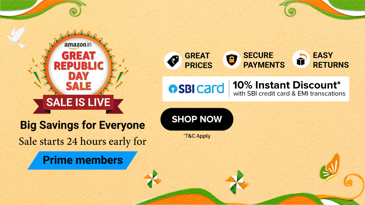 Amazon Great Republic Day Sale 2023 Offers : Upto 90% OFF + 10% OFF on ...
