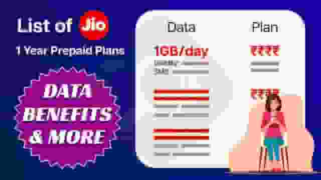 List of Jio Annual Prepaid Plans 2022: Complete details & Discount or ...