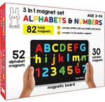 PLAY POCO 3 in 1 Magnet Set - Alphabets and Numbers with 26 Capital ...