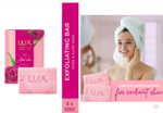LUX Essence of Himalayas Set of 5 Rose & Aloe Vera Exfoliating Soap Bar ...