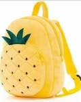 DZert Pineapple Kids School Bag Soft Plush Cartoon Velvet Animal ...