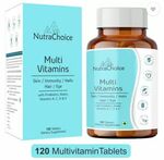 NutraChoice Multivitamin Tablets for Men and Women, 40 Nutrients with ...