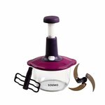 Amazon Brand - Solimo Manual Press Fruit & Vegetable Chopper, with 3 ...