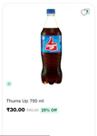 Thums Up 750 ml at 30 | DesiDime