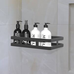 IBELL Self-Adhesive Multipurpose Wall Mounted Bathroom Shelf | Space ...