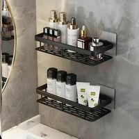 THE SR BRAND Self-Adhesive Multipurpose Wall Mounted Bathroom Shelves ...
